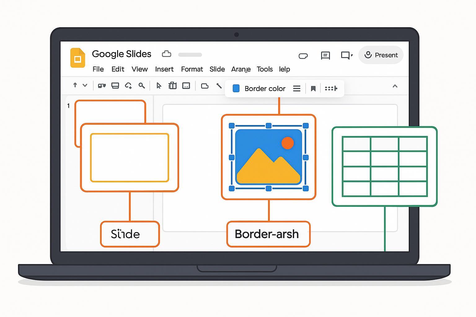 How to Add Borders in Google Slides: Objects, Tables & Slidewide