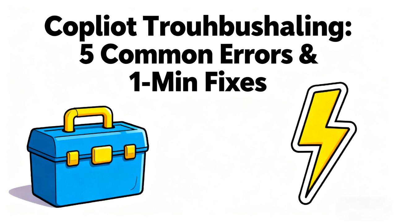 Copilot Troubleshooting: 5 Common Errors & 1-Min Fixes - Skywork ai