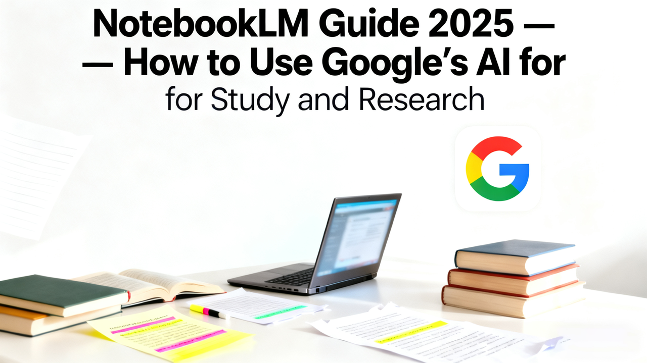NotebookLM Guide 2025 — How to Use Google’s AI for Study and Research ...
