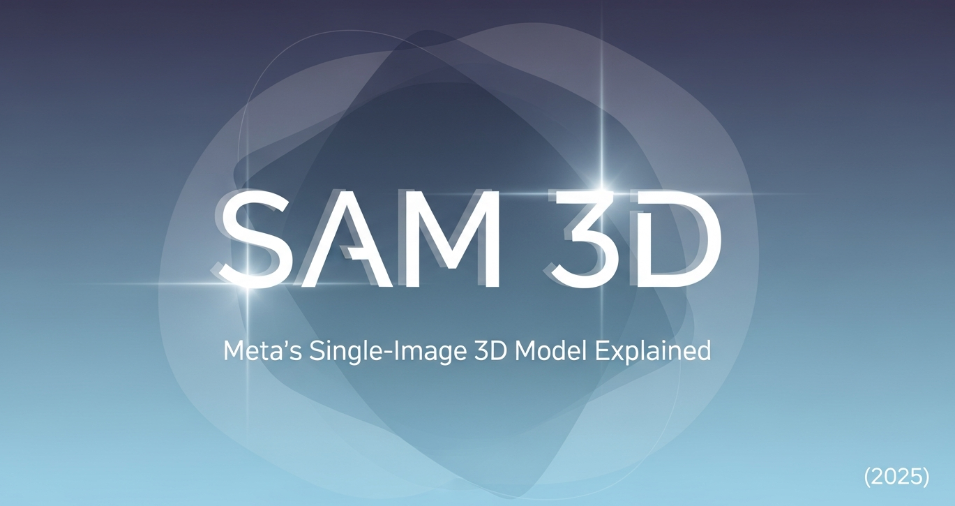What Is SAM 3D? Meta's Single-Image 3D Model Explained (2025) - Skywork ai